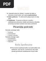 Człowiek W Społeczeństwie Klasa 8 Notatka Na Wos | PDF