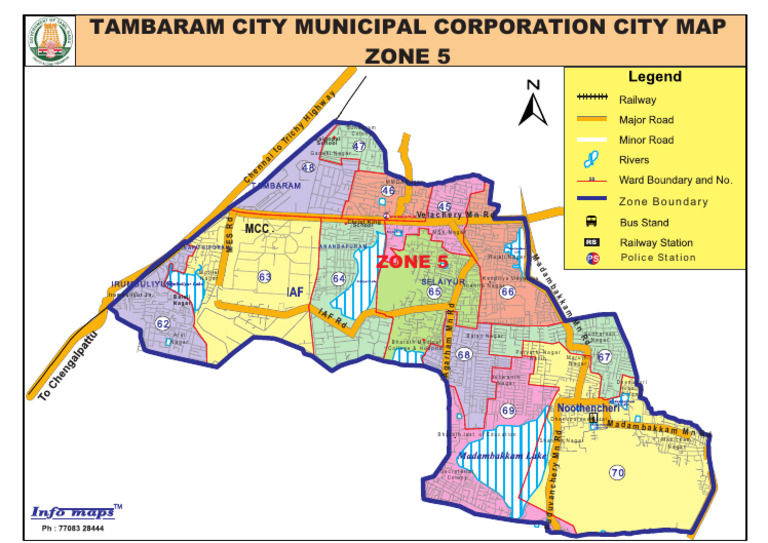 Tambaram Municipal Corporation Ward Map - Zone 5 | PDF