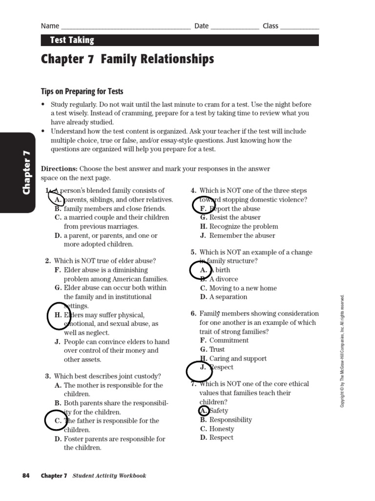 Ch.+7+review | PDF | Family | Stepfamily