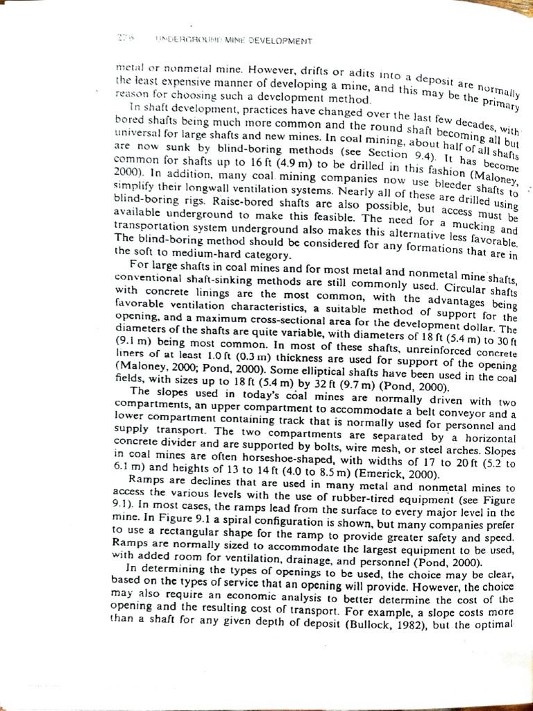 Introductory Mining Engineering Hartman Book Chapter-9 Part-2 | PDF ...