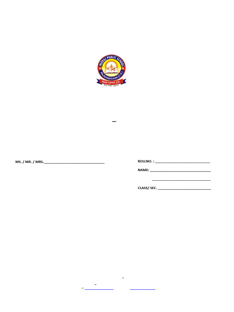 Project Format | PDF