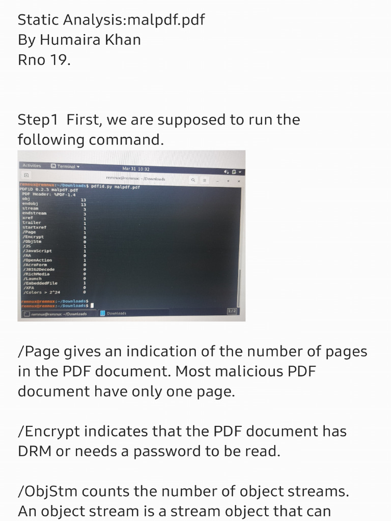 A19 Humaira Khan Static Analysis | PDF