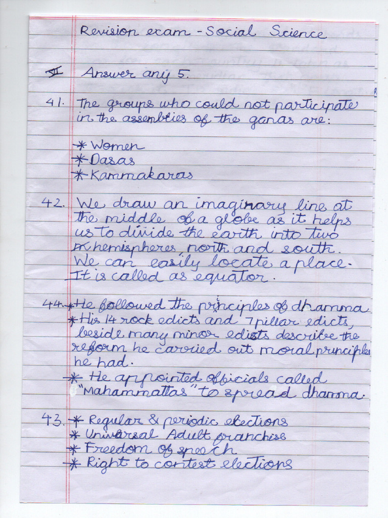 Social Science Revision | PDF