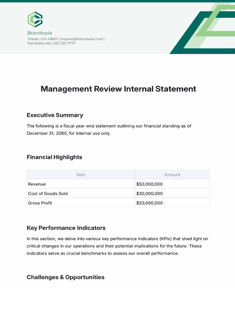 Statement Template | PDF