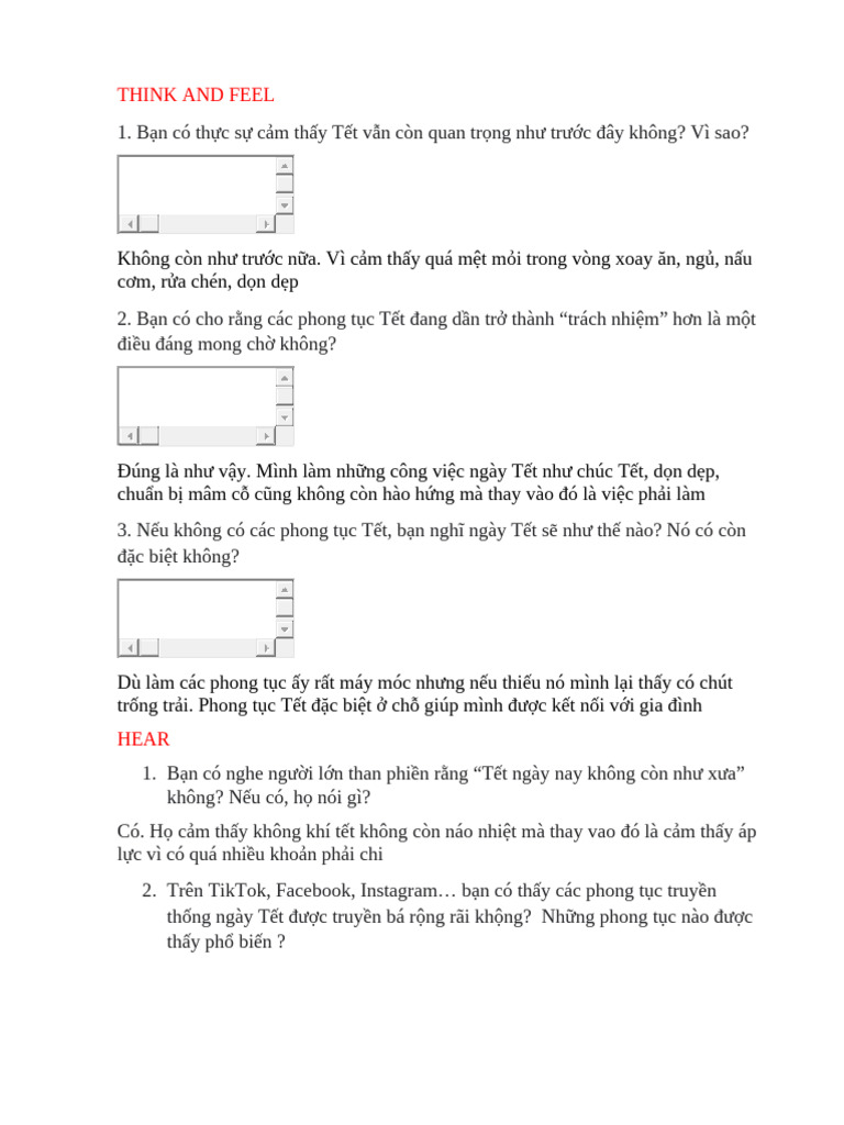 Think and Feel | PDF
