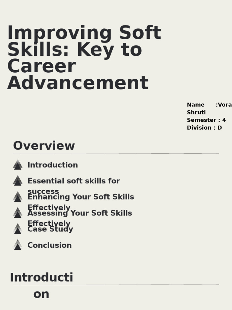 Improving Soft Skills Key To Career Advancement | PDF | Skill ...
