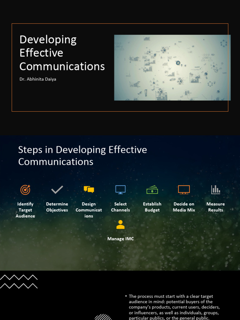 Developing Effective Communications | PDF | Marketing | Target Audience