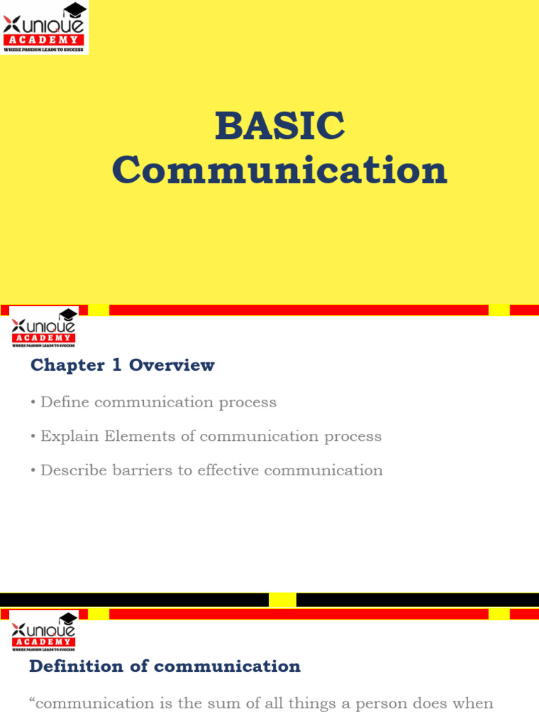 Communication Process and Barriers Explained | PDF | Communication ...