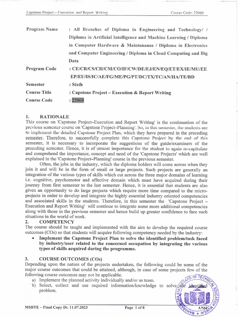 Capstone Project Execution | PDF