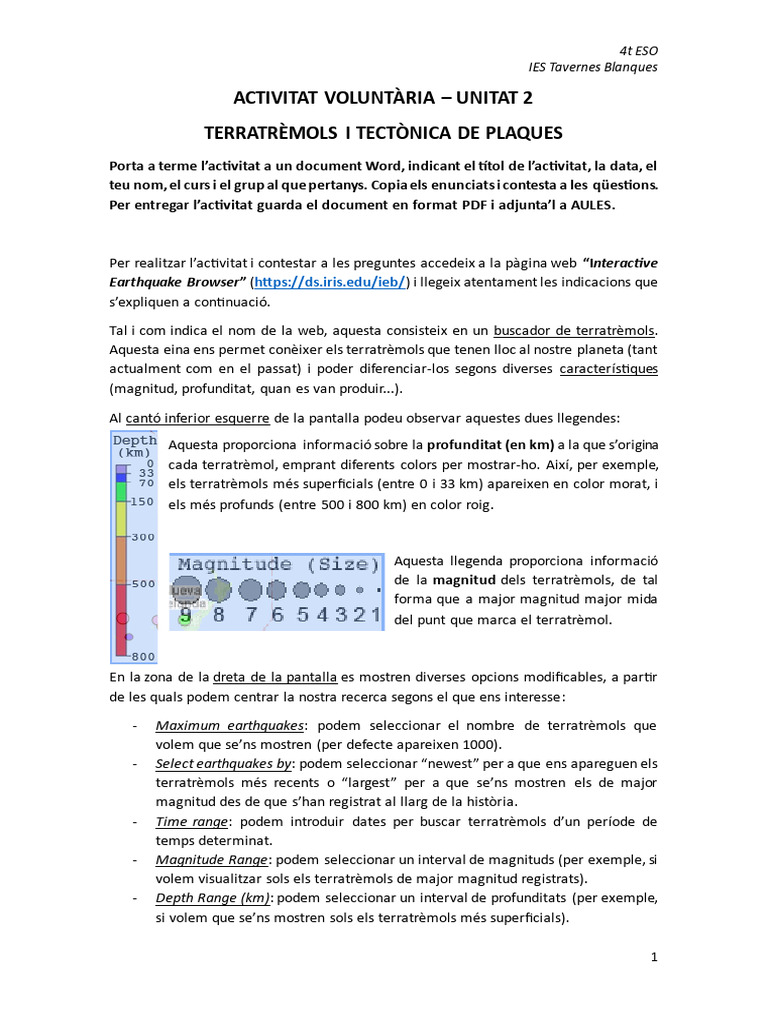 Activitat Voluntã Ria - Unitat 2. TectÃ Nica de Plaques | PDF