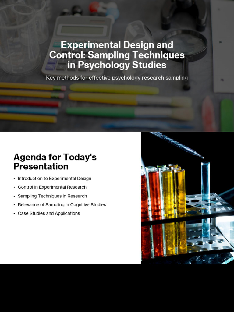 Experimental Design and Control | PDF | Experiment | Sampling (Statistics)