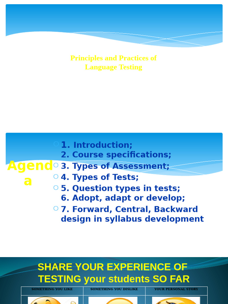 Testing. Week 1 | PDF | Educational Assessment | Learning
