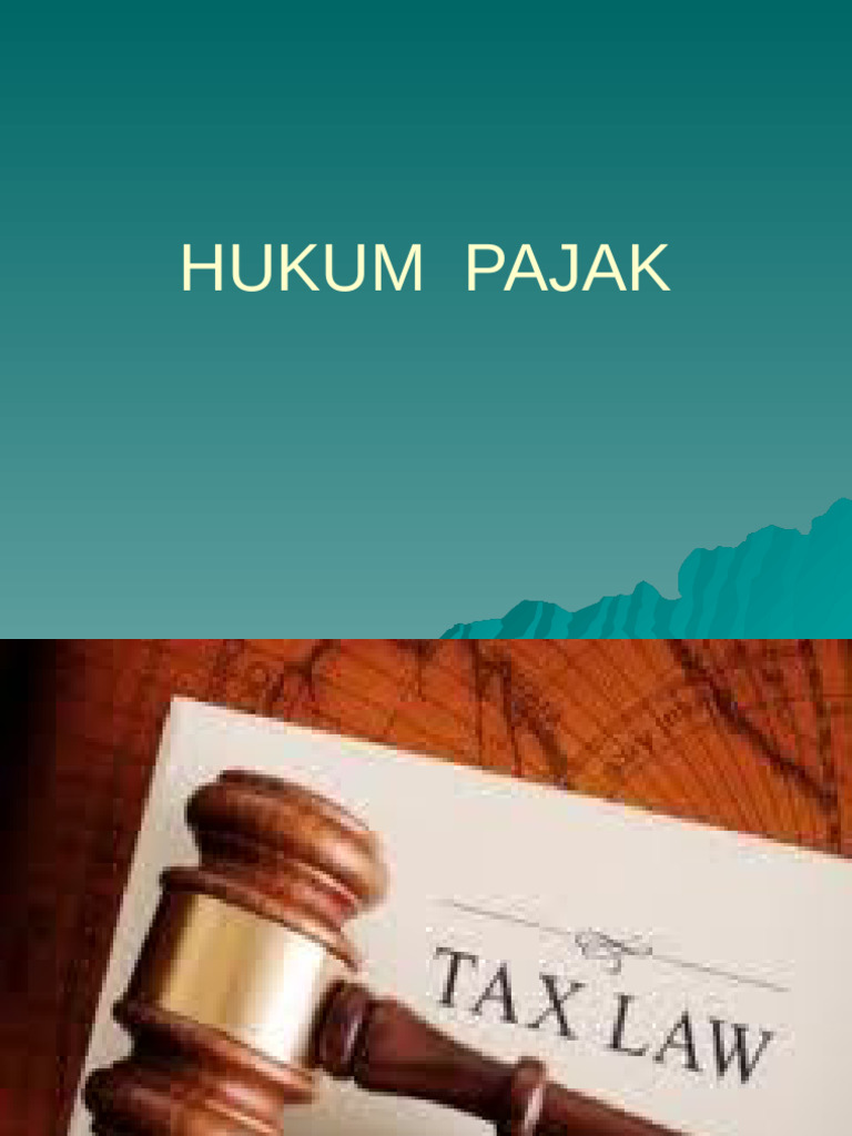 Bahan - Ajar - Hukum - Pajak | PDF
