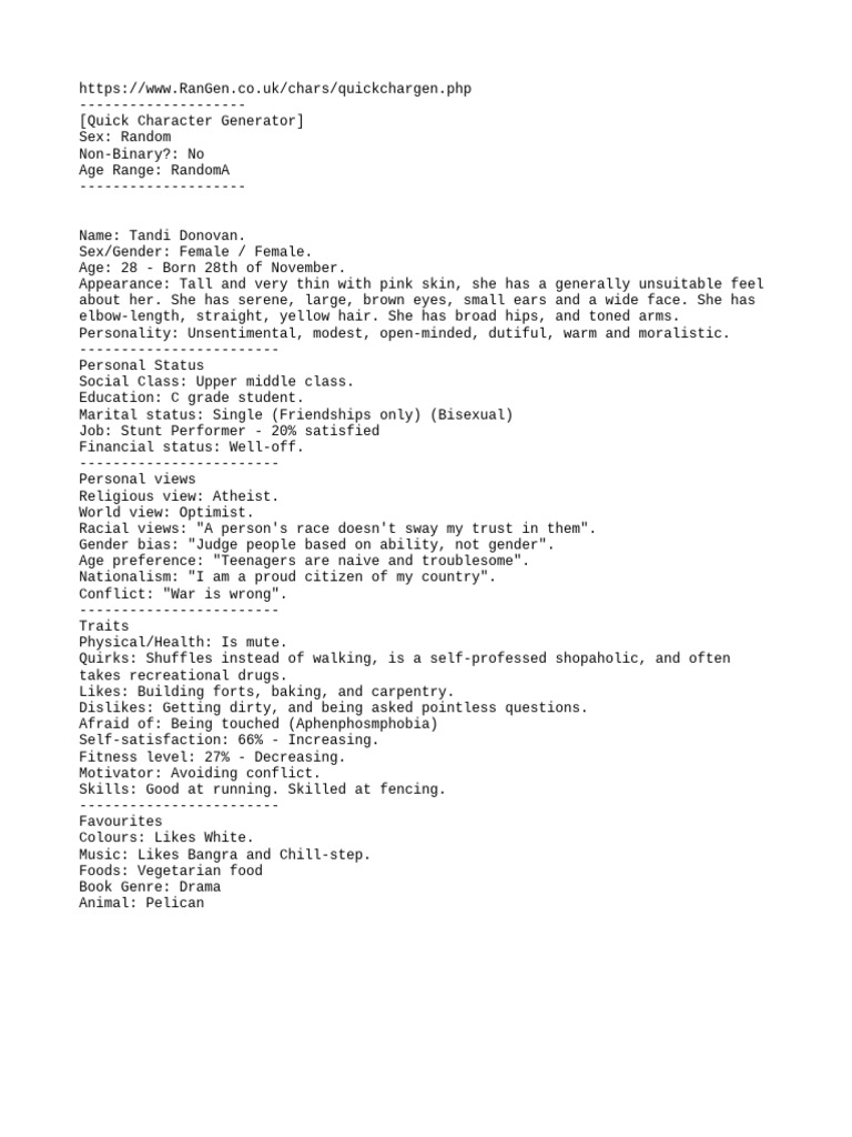 RanGen - Quick Character Generator - Feb 7, 2025, 11 - 54 AM | PDF
