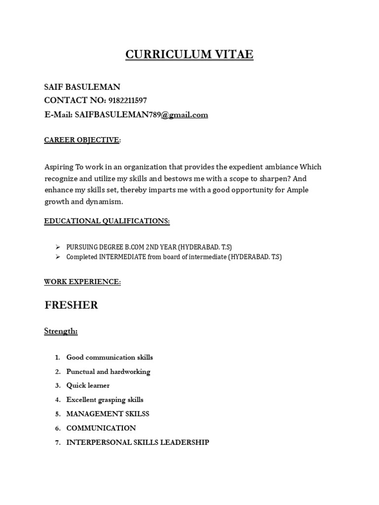 Saif CV | PDF