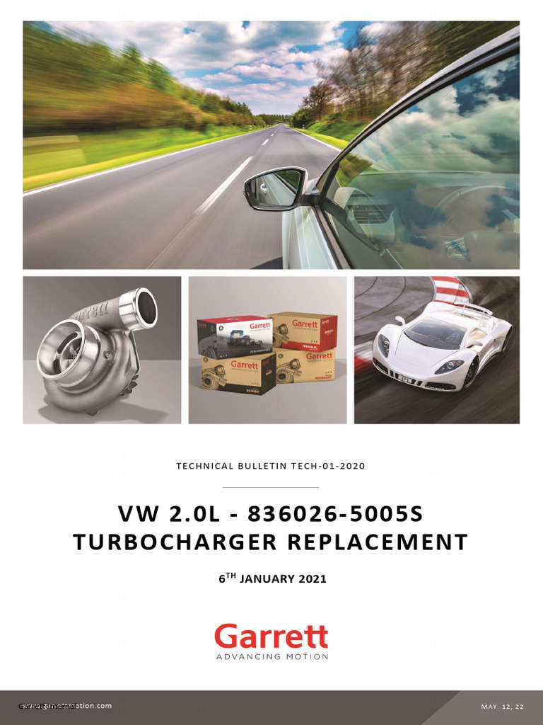 Tech 01 2020 VW 2.0L 830323 5006S Turbocharger Replacement | PDF