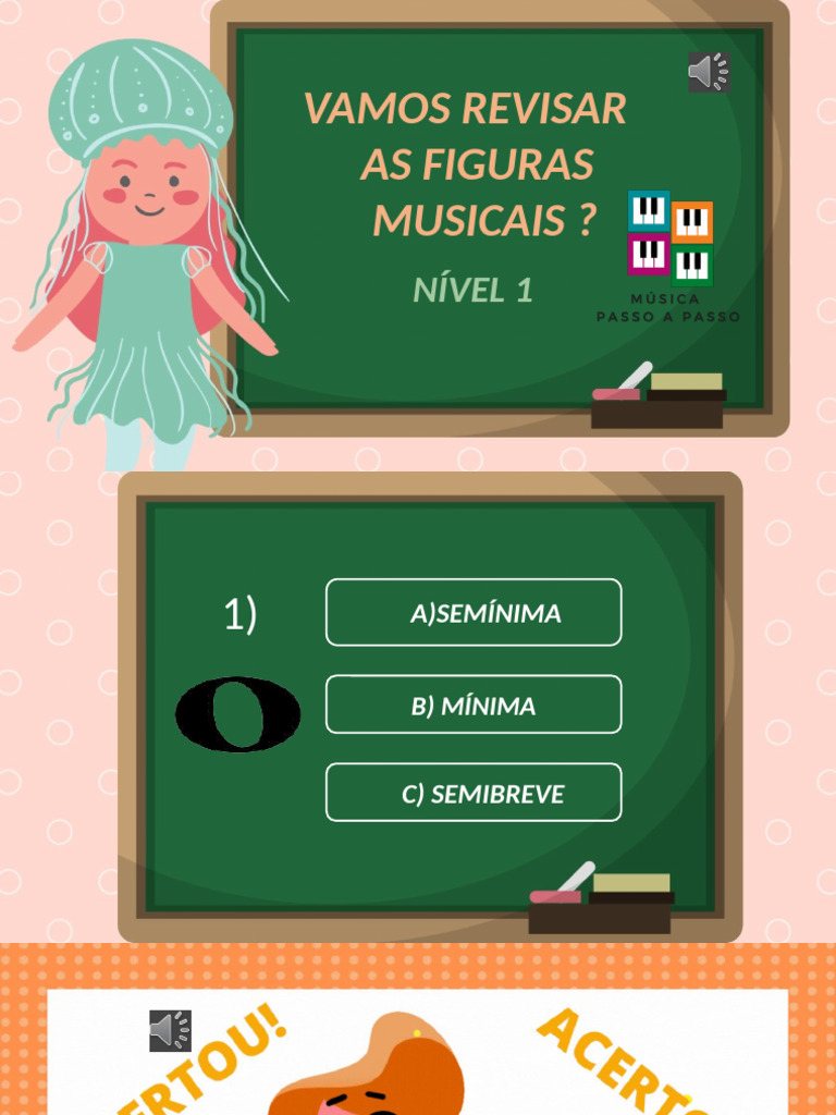 Figuras Musicais - Figuras Musicais Nível 1 | PDF