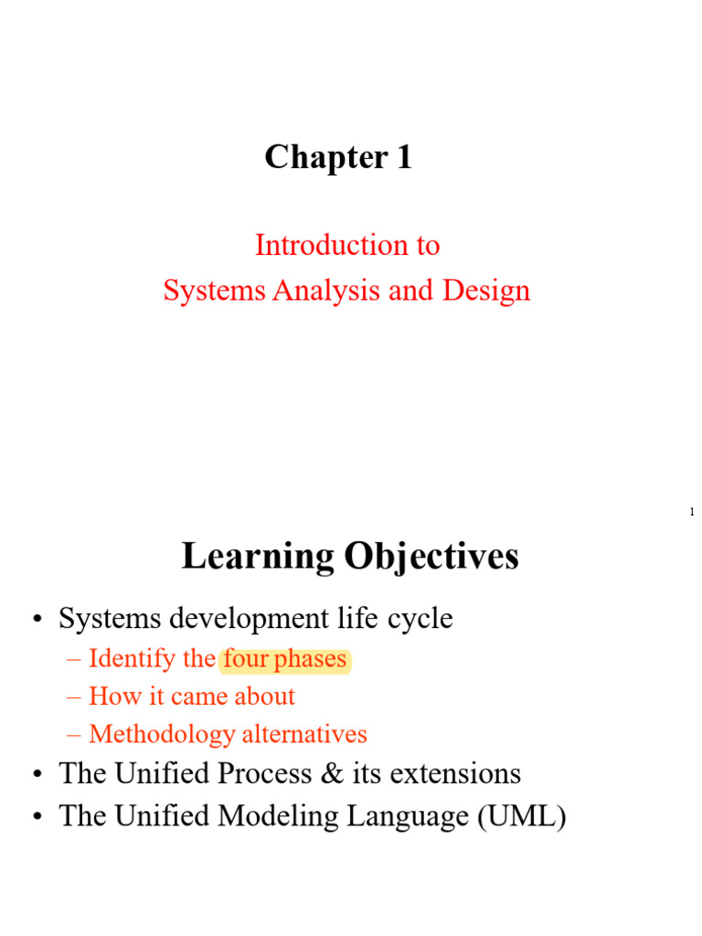 Ch1 W1-W3 Intro To SAnD | PDF | Software Development Process | Unified Modeling Language