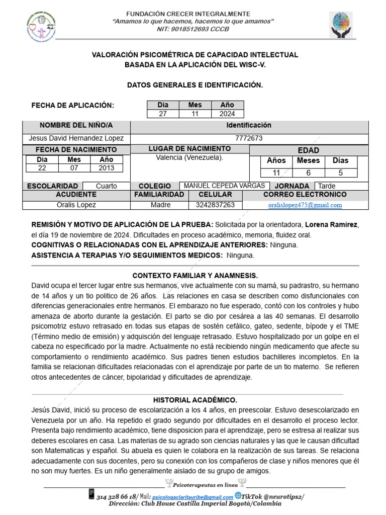 Jesus David Hernandez Lopez | PDF | Memoria | Aprendizaje