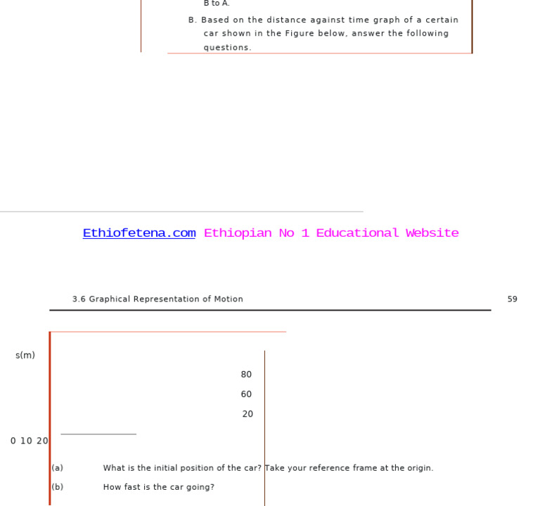 Car Motion Analysis: Distance vs. Time | PDF