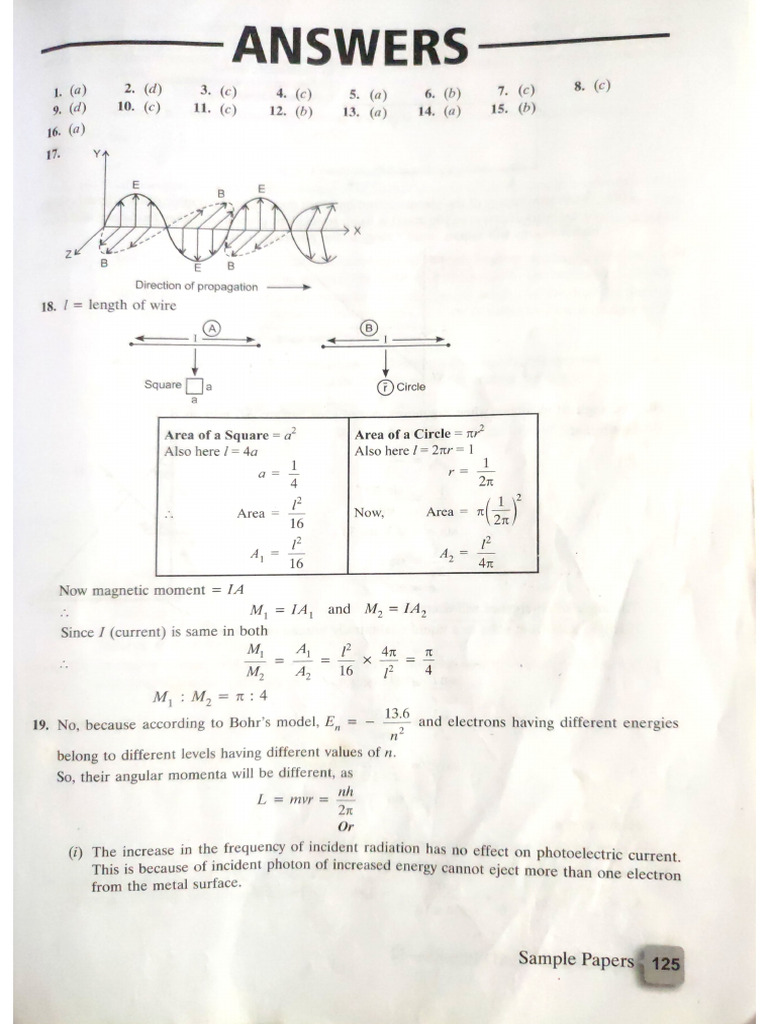 Sample 7 - Marking Scheme | PDF