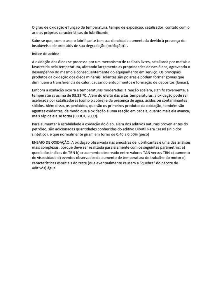 O Grau de Oxidação É Função Da Temperatura | PDF