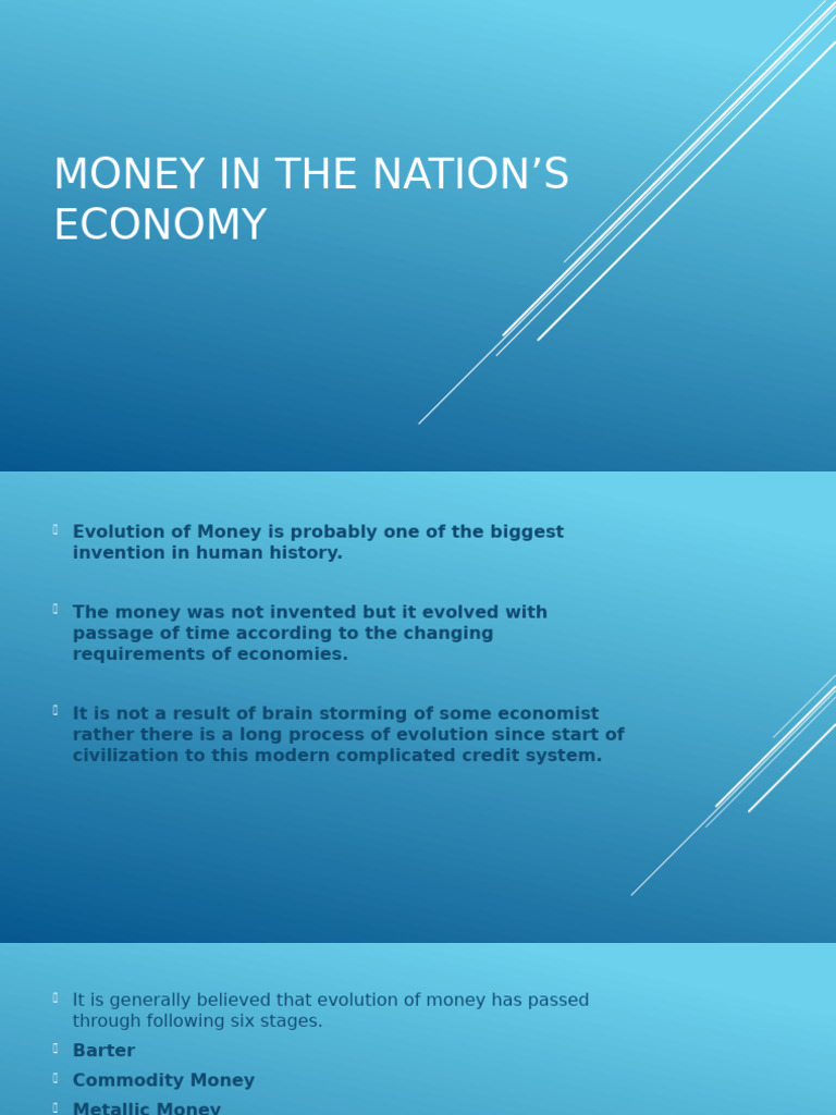 Money in The Nation's Economy-1 | PDF | Money | Currency