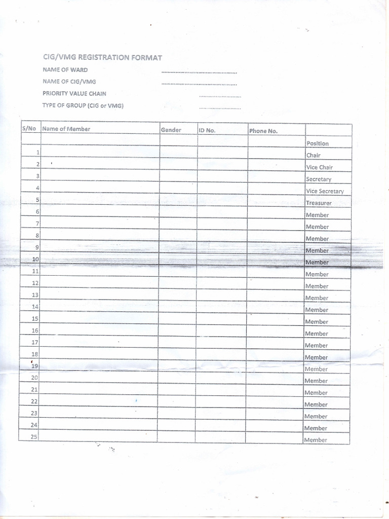 World Bank Group Forms Chamaa | PDF