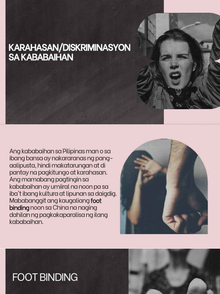 Mga Karahasan Diskriminasyon Sa Kababaihan | PDF
