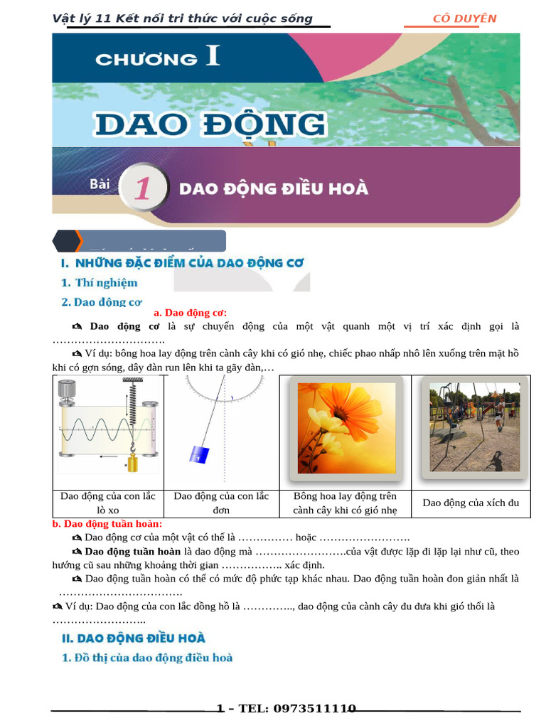 V Ghi Hs Lý 11 - DDDH | PDF