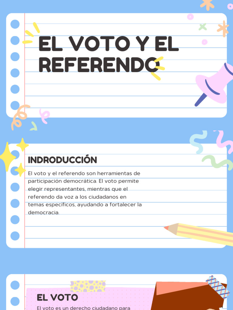 Voto y Referendo | PDF
