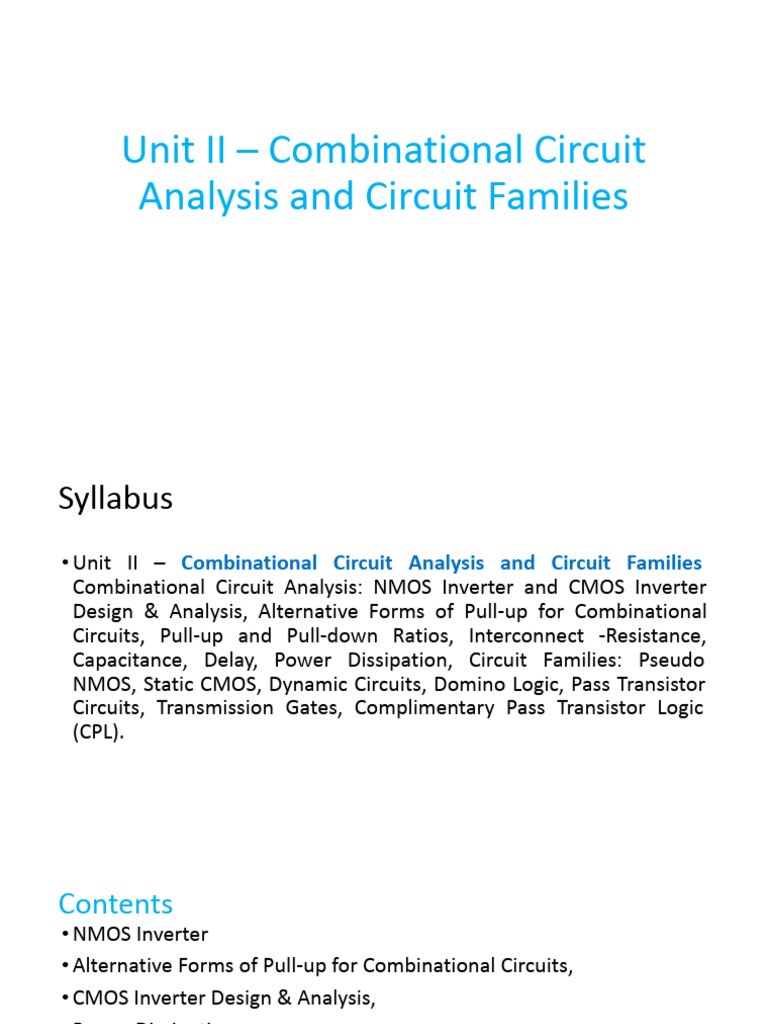 Combinational Circuit Analysis Overview | PDF | Cmos | Logic Gate