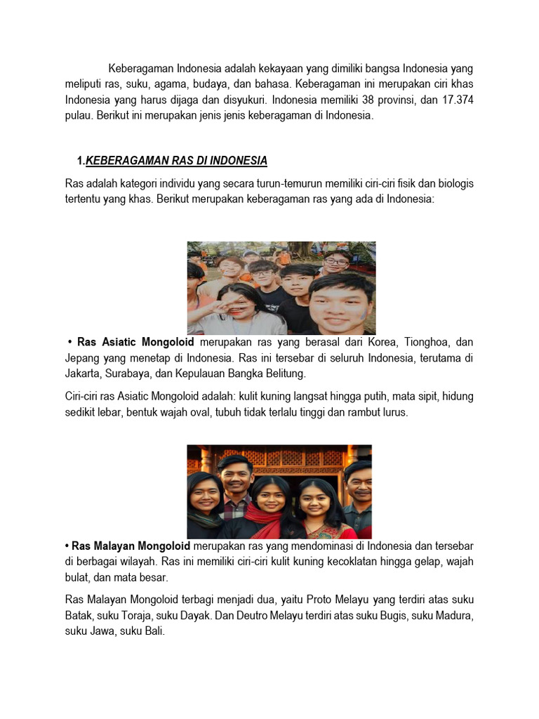 Keberagaman Indonesia | PDF