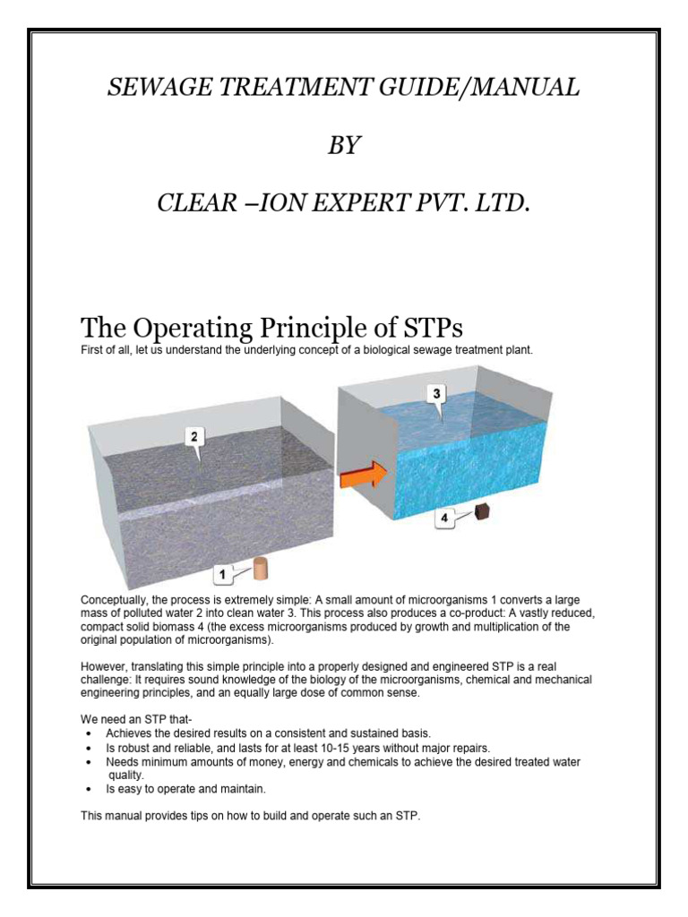 STP Operation and Design Manual | PDF | Sewage Treatment | Water