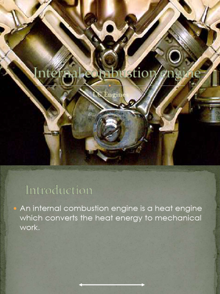 1 Introduction to IC-Engine-PPT | PDF | Internal Combustion Engine | Piston
