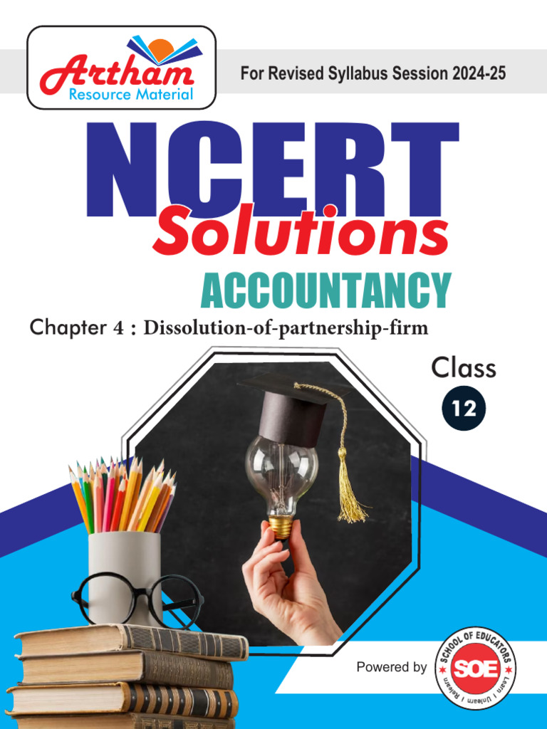 Class Xii Accountancy Ncert Textbook Solution Part 1 Chapter 4 Dissolution of Partnership Firm-1 ...