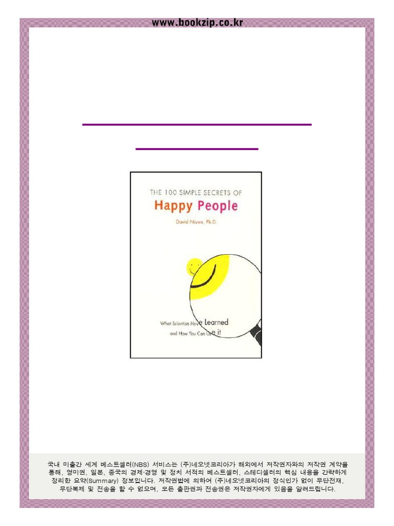 secrets of happy people | PDF | Happiness | Friendship