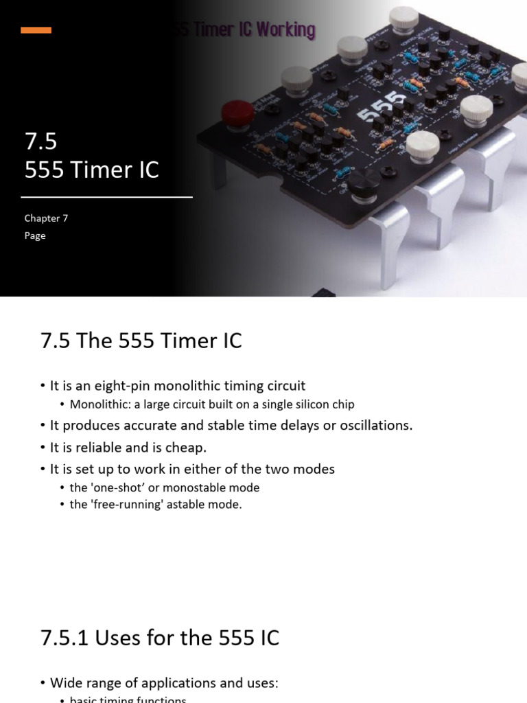 Gr12 - Topic 7.5. 555 Timer Ic | PDF | Field Effect Transistor ...