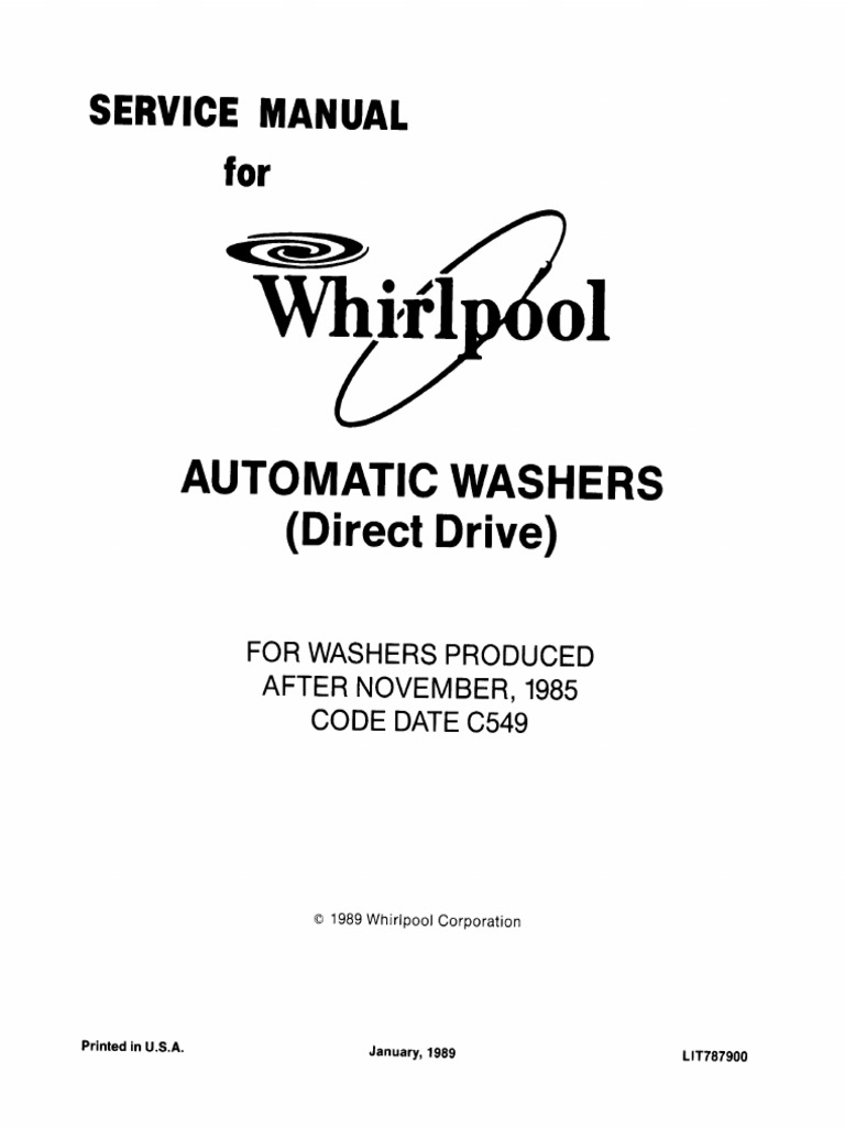 Whirlpool Automatic Washers | PDF