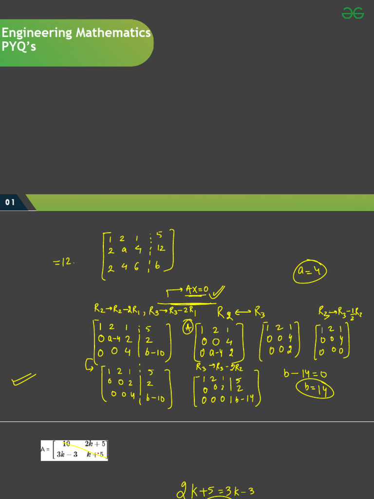 Engineering Mathematics PYQs and Solutions | PDF | Random Variable ...