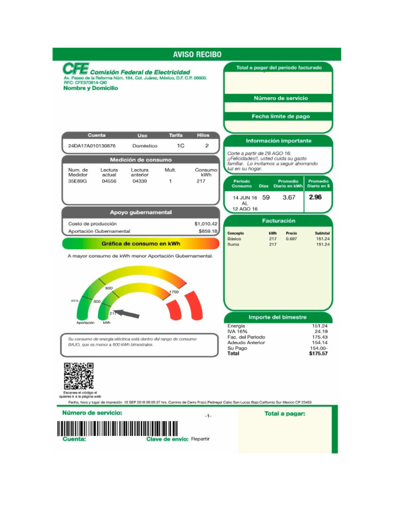 recibo-de-luz-para-editar | PDF