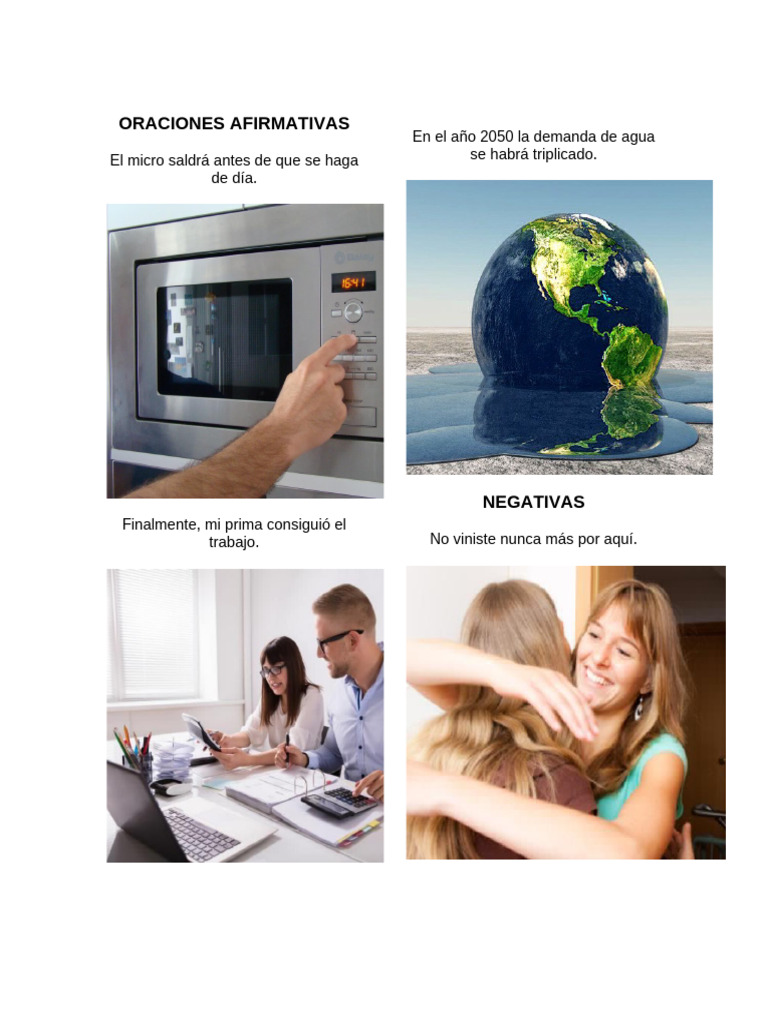 Oraciones Afirmativas | PDF