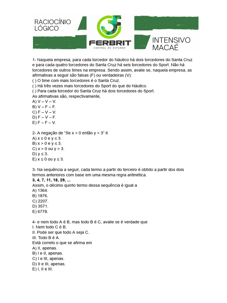 Aula 6 RLM 21 09 24 | PDF