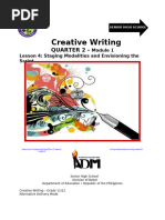 Creative Writing: Module 8: Exploring Various Staging Modalities in ...