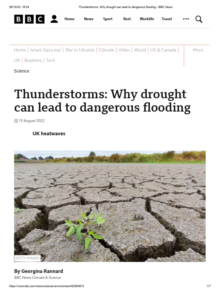Thunderstorms - Why Drought Can Lead To Dangerous Flooding - BBC News ...
