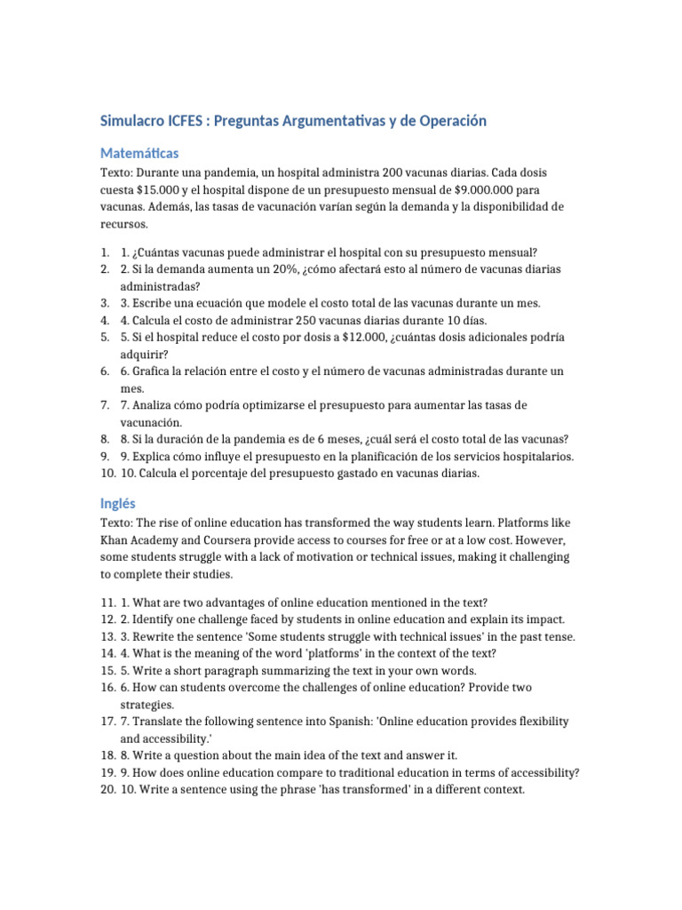 Simulacro_ICFES_2025 (1) | PDF | Energía renovable | Energía eólica