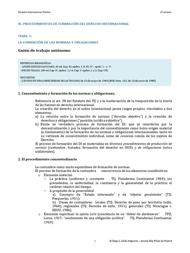 Guía Tema 5 DIP | PDF | Ley internacional | Justicia