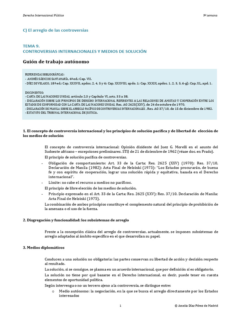 Guía Tema 9 DIP | PDF | Jurisdicción | Arbitraje