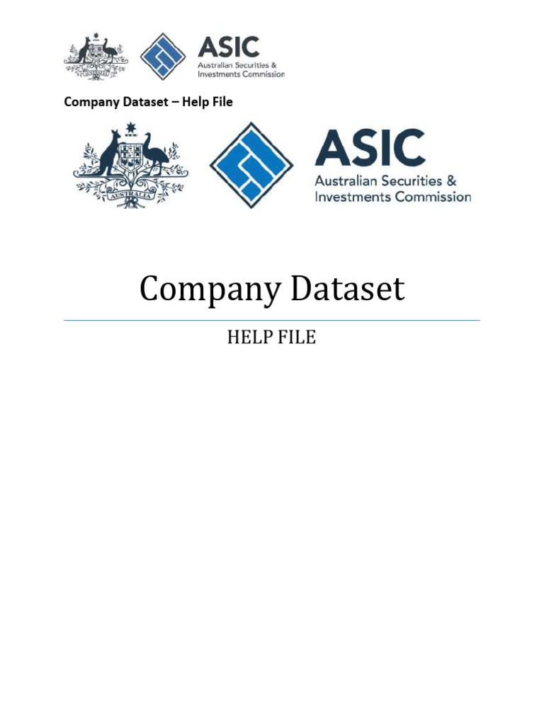 Company Dataset Help File | PDF | Comma Separated Values | Microsoft Access