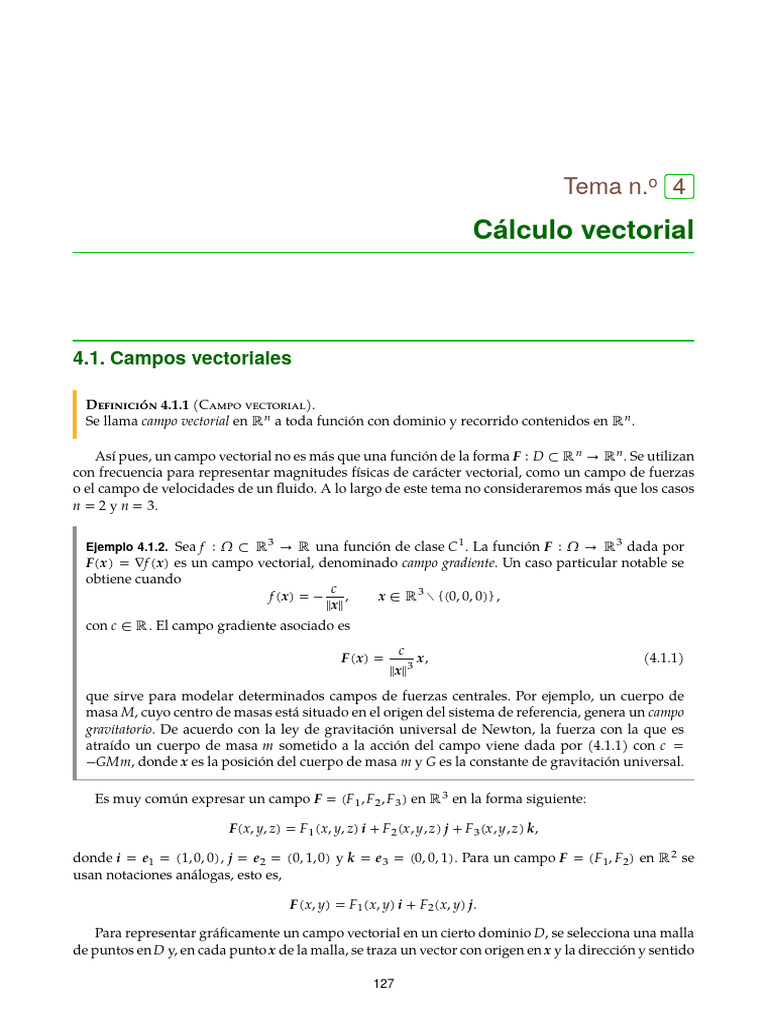 Tema 4 | PDF | Integral | Vector Euclidiano